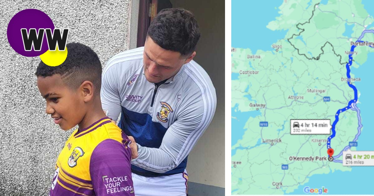 County Down aunty brings nephew to Wexford to see his hero Lee Chin ...