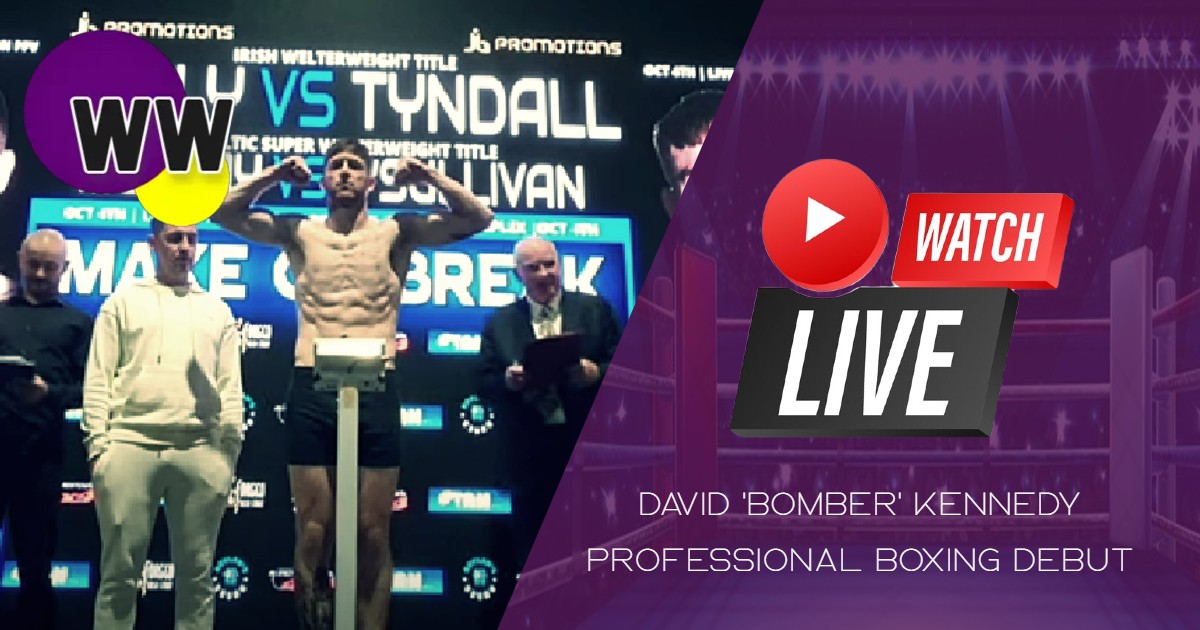 How to watch David Bomber Kennedy’s pro boxing debut | Wexford Weekly